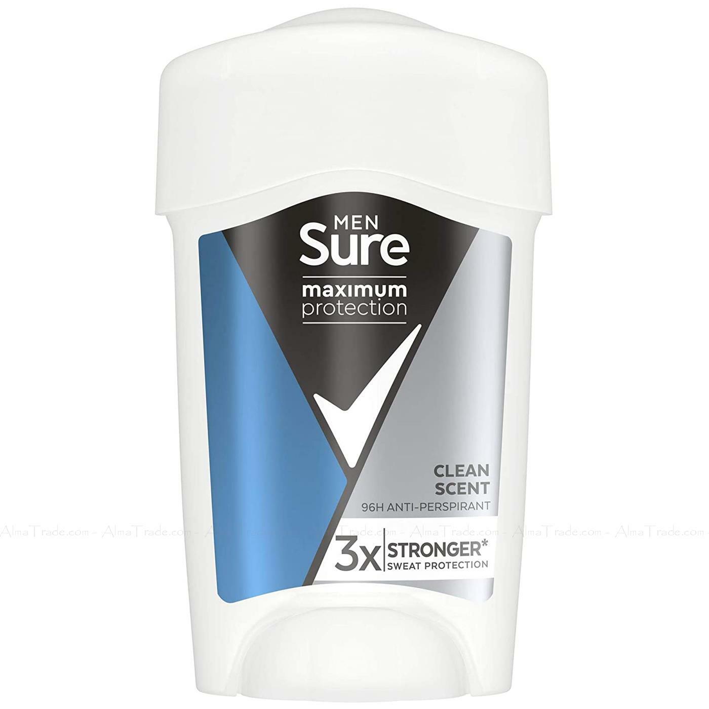 Sure Men Maximum Protction Anti-Perspirant Deodorant Stick - Pack of 2 ...