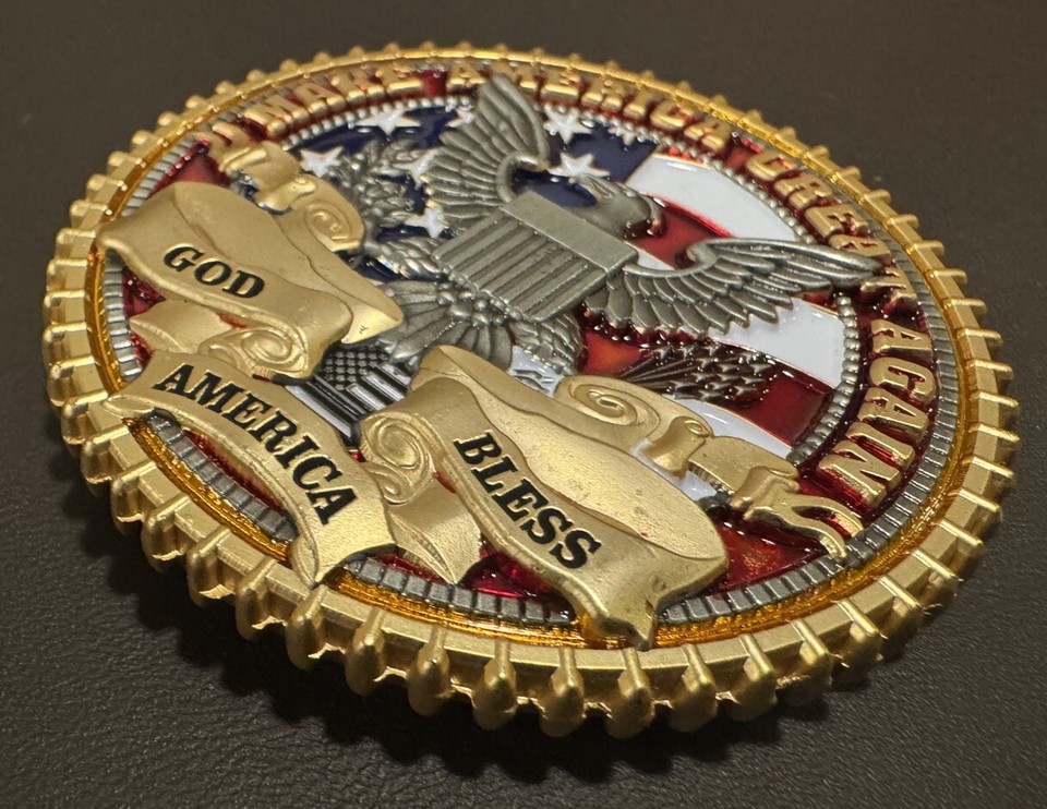 POTUS Donald Trump 47th President MAGA Challenge Coin Republican Red ...