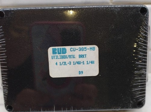 BUD RADIO CU-385-MB SCREW TYPE MINI BOX PLASTIC BLACK FINISH | eBay