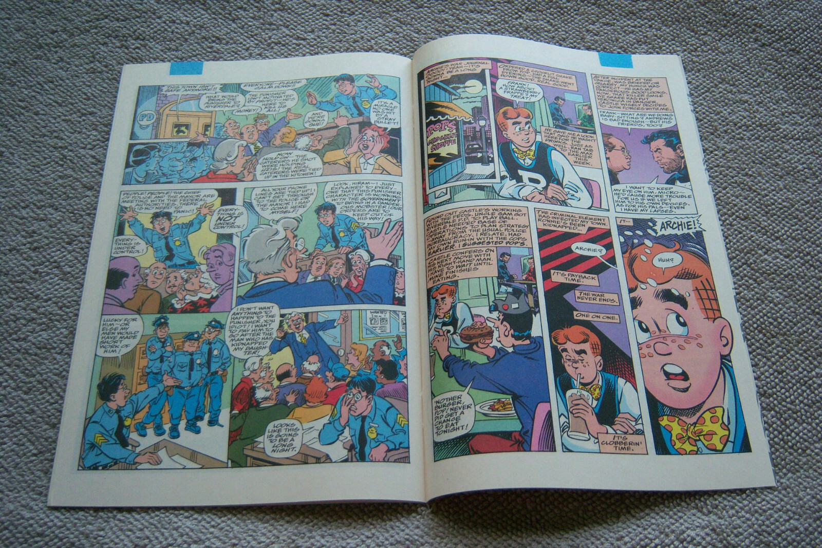 ARCHIE MEETS THE PUNISHER 1994 Frank in Riverdale rare Archie Comics ...