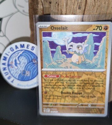 Carte Pokémon EV3.5 151 Fr : OSSELAIT Reverse 104/165 / Sous sleeve TBE ...