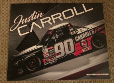 Nascar Truck Driver #90 Justin Carroll 2025 Postcard | eBay