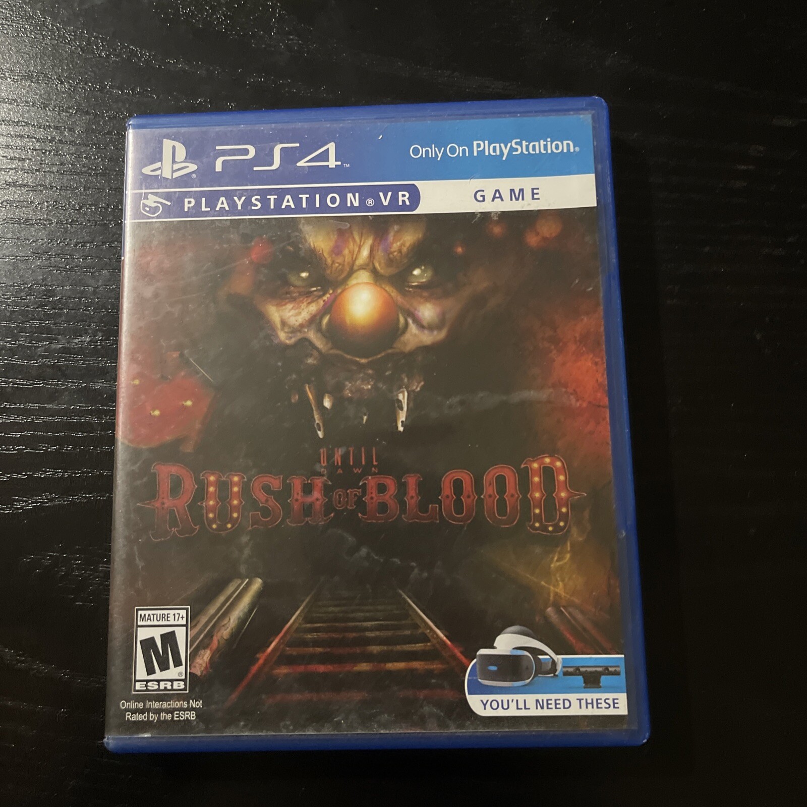 Until Dawn Rush Of Blood PS4 PSVR PlayStation 4 RollerCoaster Horror ...