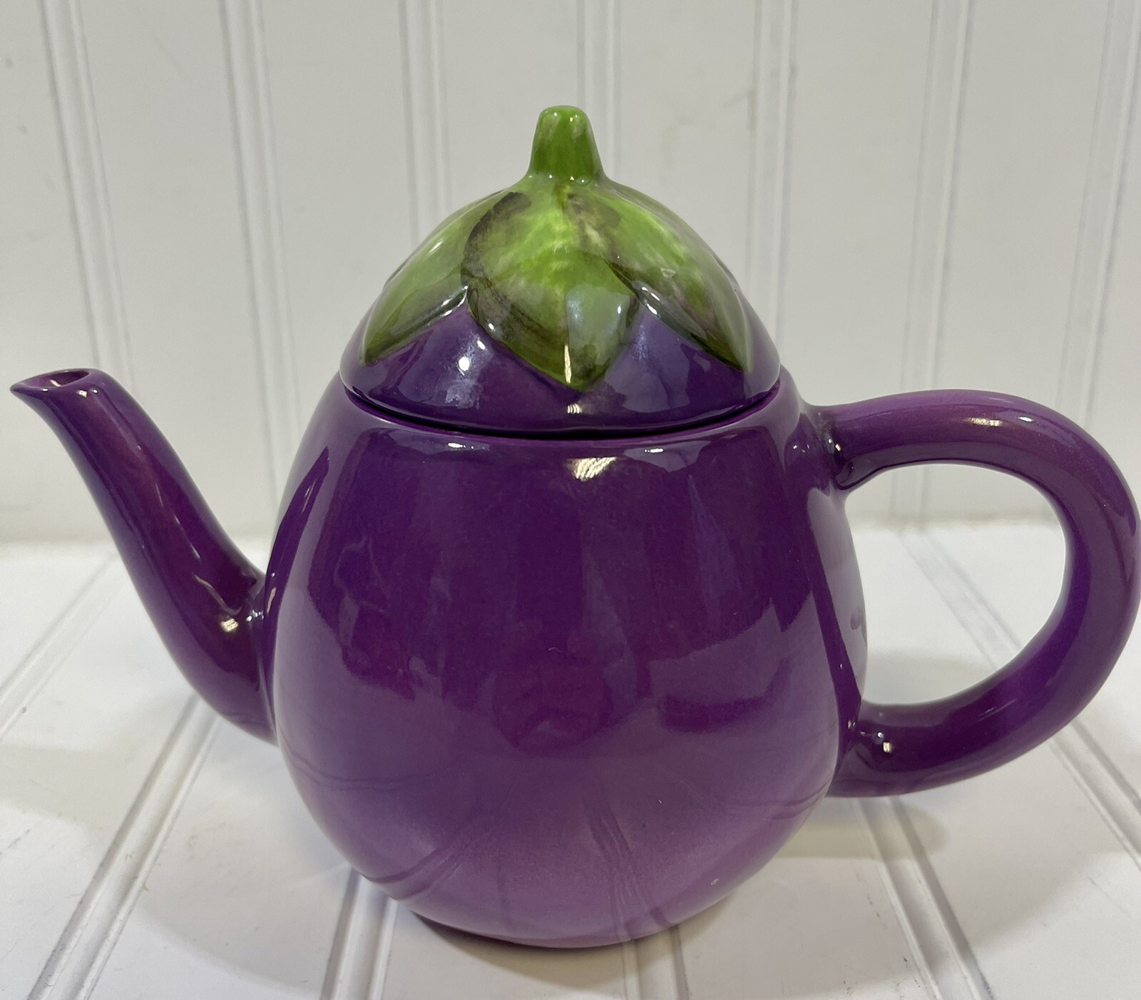 Vintage Les Vegetables SEYMOUR MANN 1989 eggplant teapot | eBay