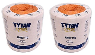 Tytan PBT20110TOSTNBP 20,000 ft Orange Polypropylene Baler Baling Twine ...