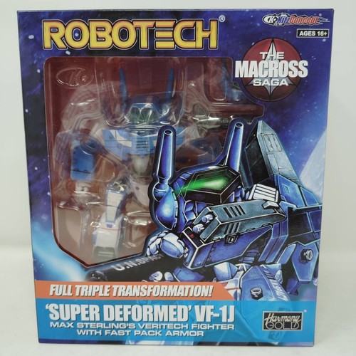 ROBOTECH Macross Super Deformed VF-1J Max Blue with Fast Pack Kitz ...
