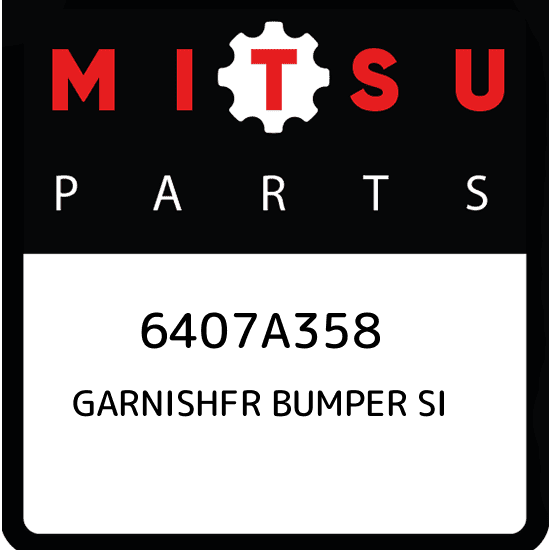 6407A358 Genuine Mitsubishi GARNISH FR BUMPER SI for sale online | eBay