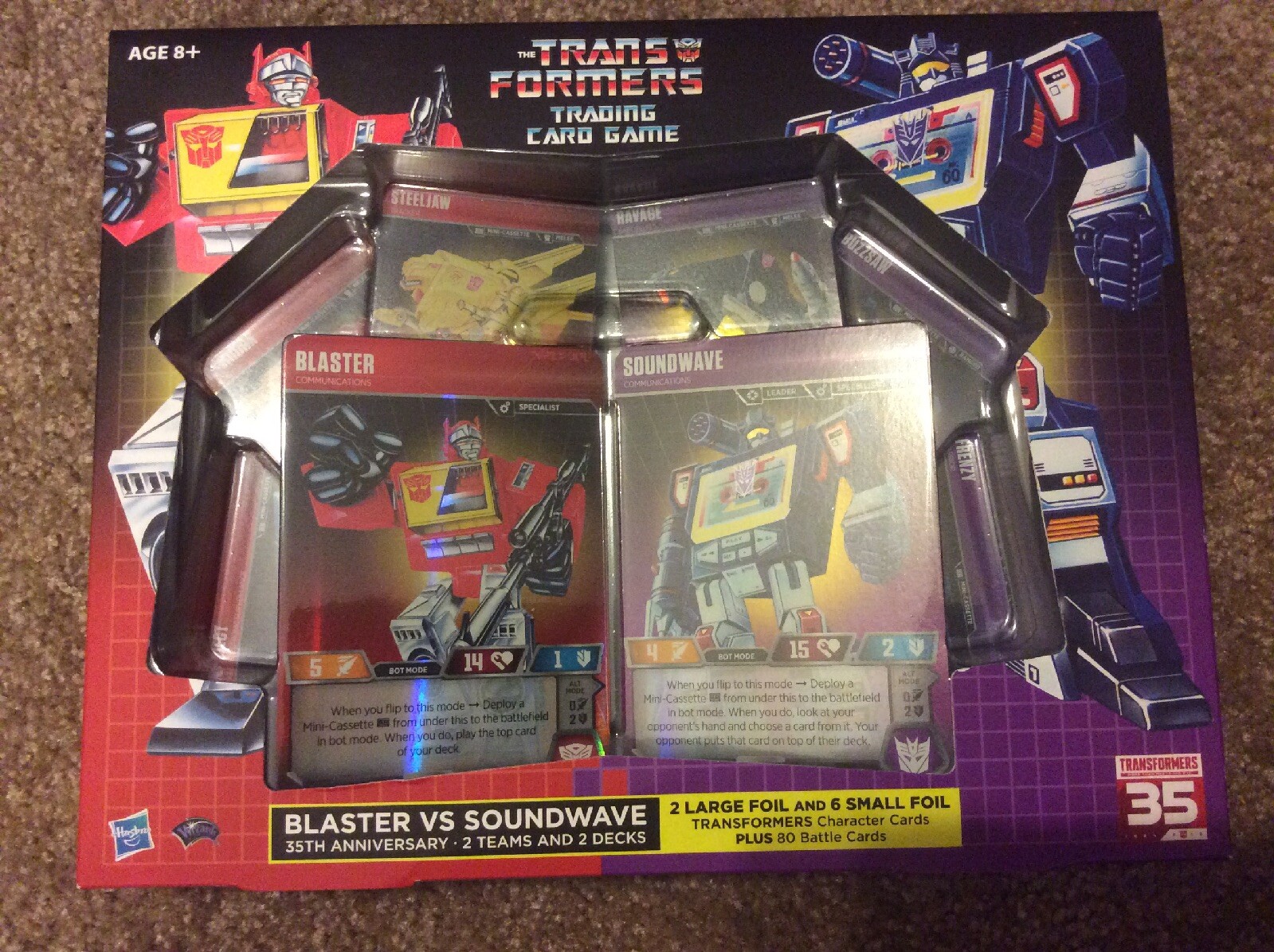 Transformers TCG Blaster vs Soundwave 2 Decks SDCC Comic-Con Trading ...