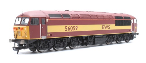 HORNBY 'OO' GAUGE R2648 EWS MAROON CLASS 56 #56059 DIESEL LOCOMOTIVE ...