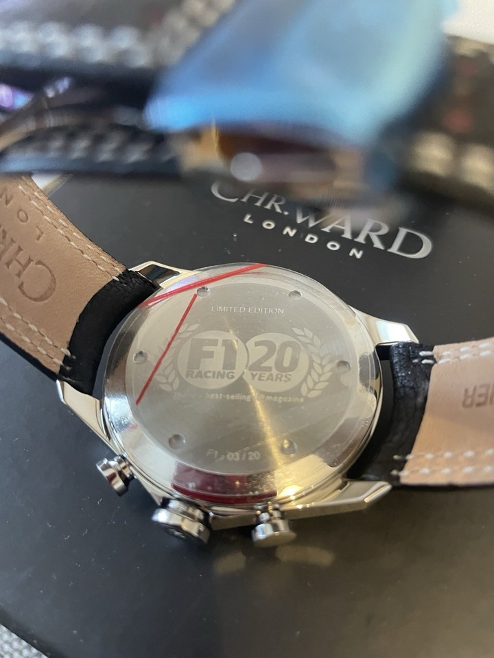 Limited Edition F1 Racing Christopher Ward Men’s Watch. #3 of 20 | eBay UK