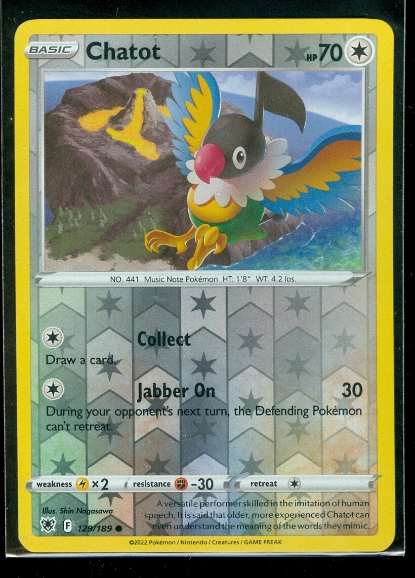 Chatot Evolution Card