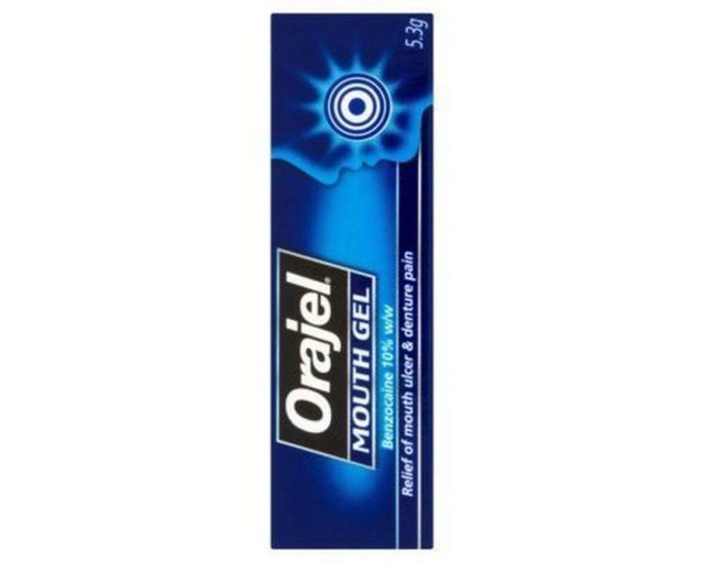 Orajel Mouth Ulcer GEL Denture Pain Relief Treatment 5.3g for sale ...