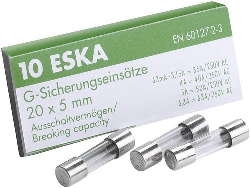 ESKA Feinsicherung Sicherung 250V 10A 1000St 522027 | eBay