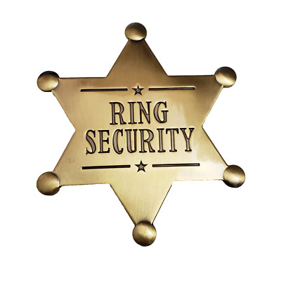 Wedding Ring Security Logo Badge Ideal Ring Bearer Gift Brooch Pin Star ...