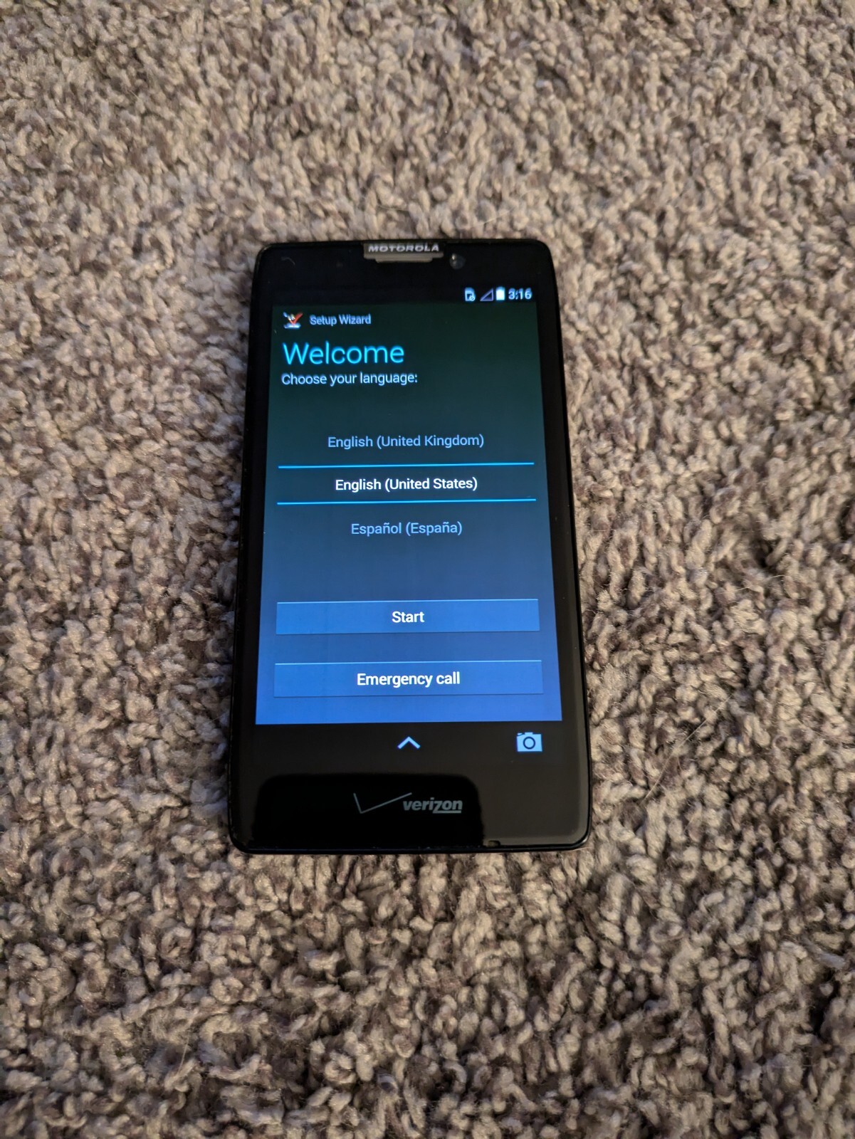 Motorola Droid RAZR,16GB - Black (Verizon 4G LTE), Very Good, Used,Save ...