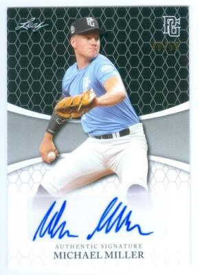 MICHAEL MILLER "AUTOGRAPH CARD /50" LEAF PERFECT GAME NATIONAL 2022 | eBay