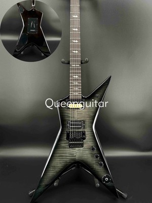 Dimebag Darrell ML Cherry Black Electric Guitar Flame Maple Top Black ...