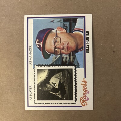 1978 Topps Baseball Billy Hunter Texas Rangers Card #548 | eBay