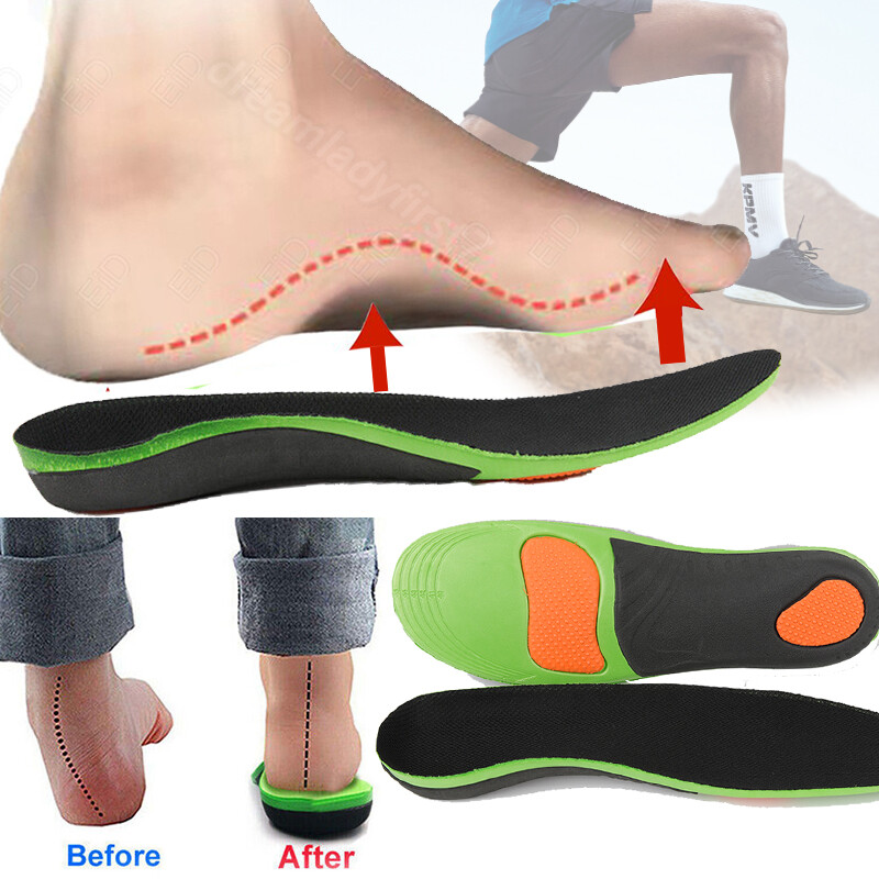 Pro Orthotic Shoe Insoles Insert Flat Feet Fallen arch Support Plantar ...