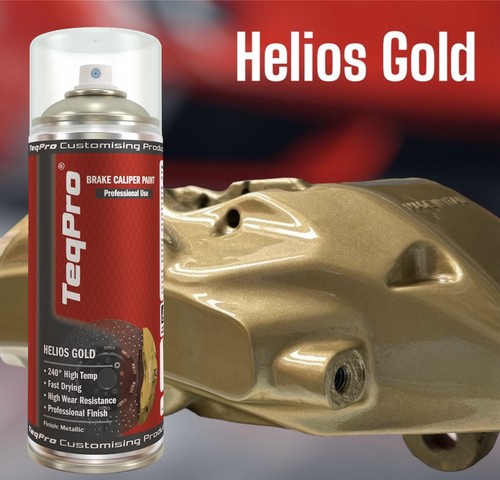 Brake Caliper / Metal Spray Paint GOLD METALLIC 240°C 400ml Spray Can x ...