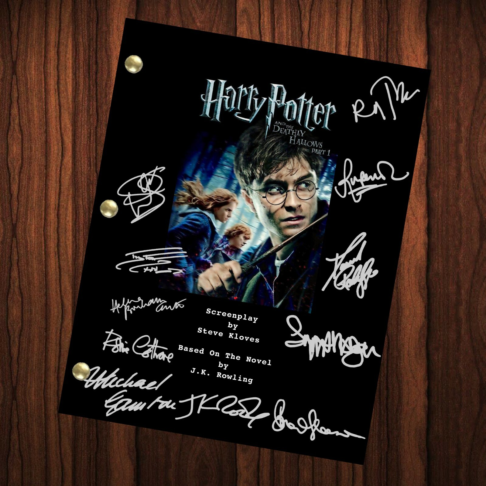 Harry Potter Autographed Signed Movie Script Full Screenplay Deathly ...