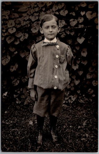 Postcard Well Dressed Dapper Boy/Excellent Period Clothing Portrait ...