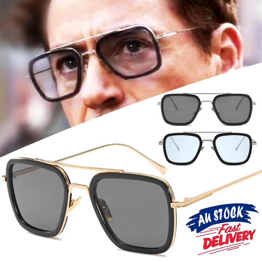 Lunettes De Soleil Carrées Iron Man Édition Edith, 46% OFF