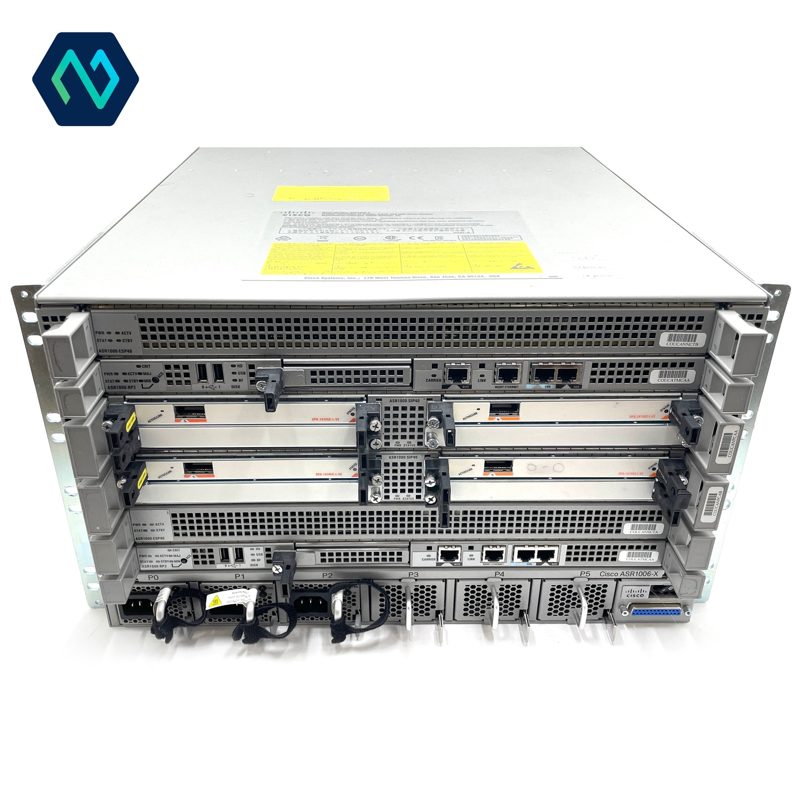CISCO ASR1006-X ASR1006-X w/ 2 x ASR1000X-AC-1100W & Rack Mounts - only ...
