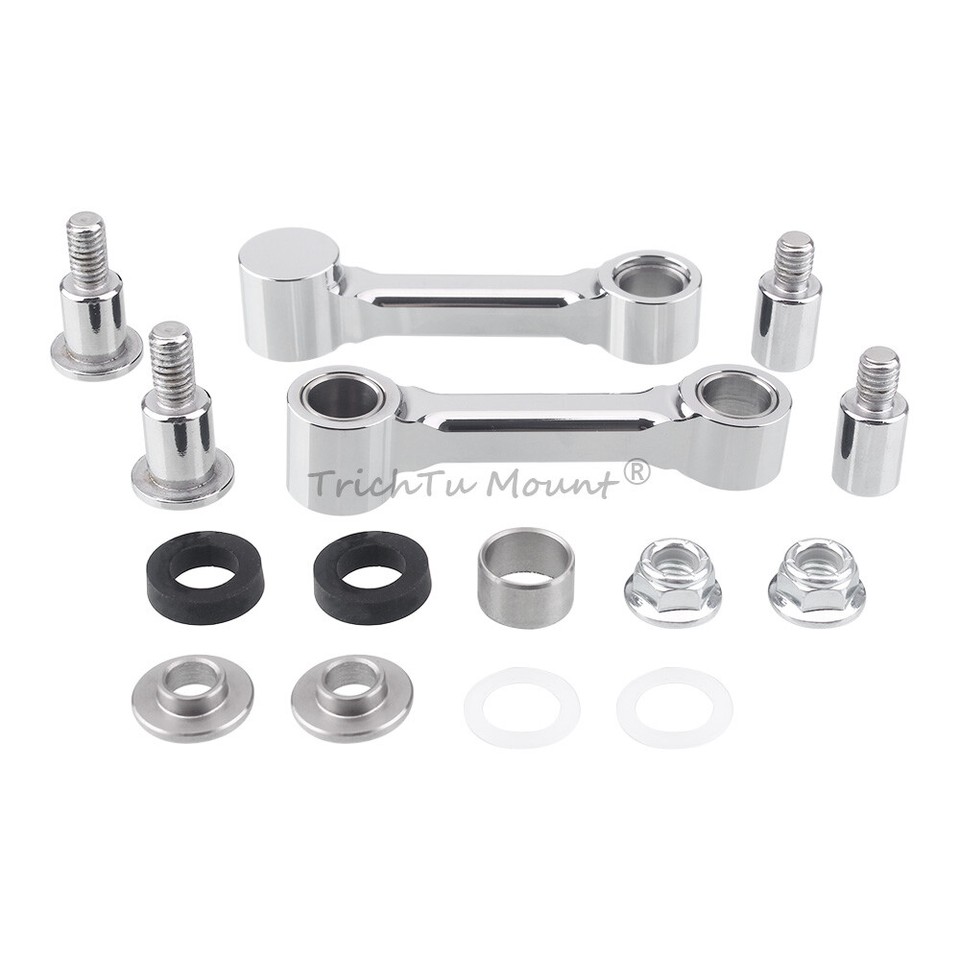 Chrome Front Fender Mount Bracket Kit For Harley Softail Springer FXSTS ...