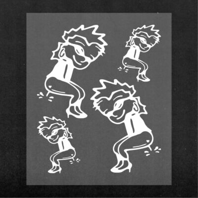 Stickers Woman Peeing White 14 X 16 CM | eBay