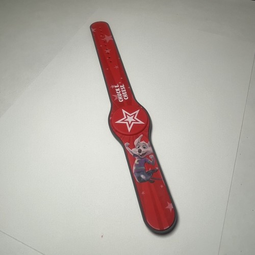 Chuck E Cheese Playband Red Rubber Rechargeable Star Bracelet Wrist ...