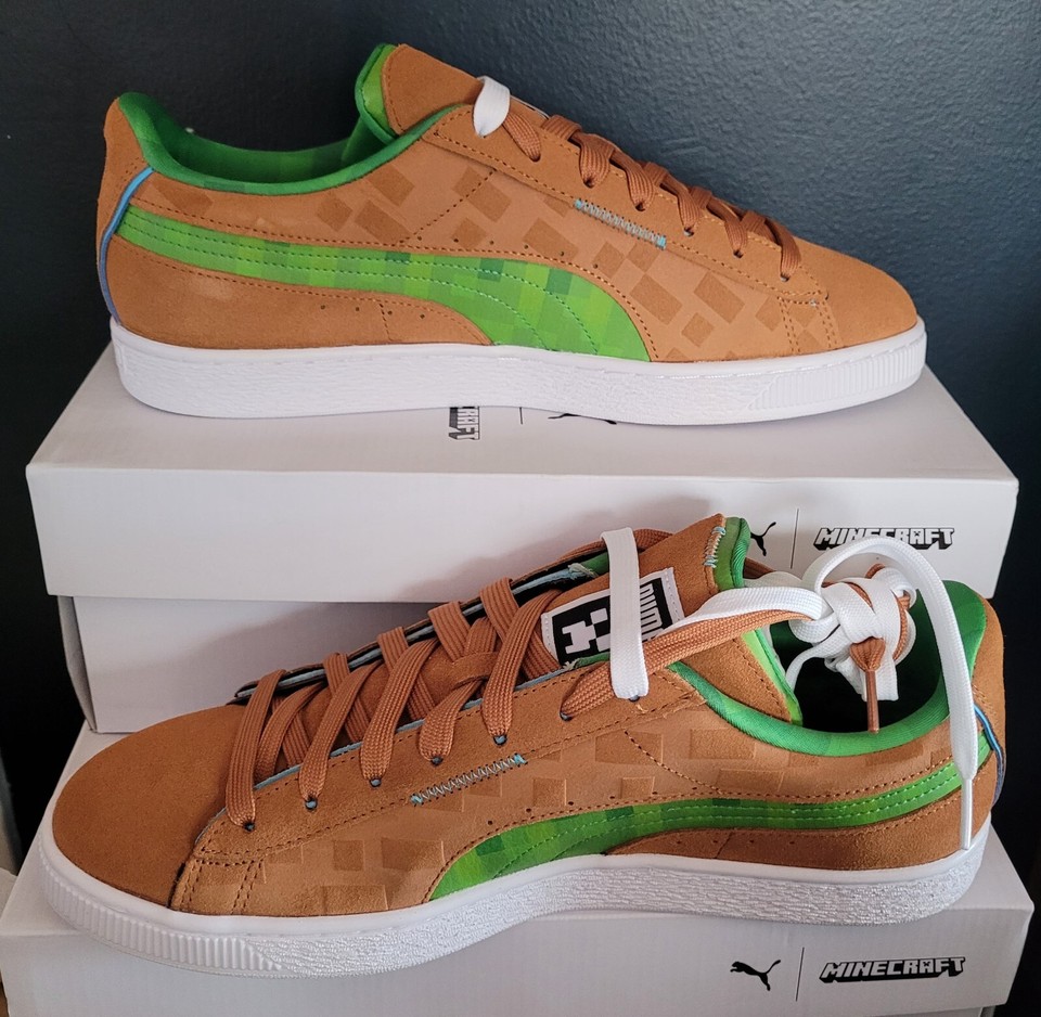 NEW AUTHENTIC PUMA SUEDE x MINECRAFT SHOES MEN'S US 12 | eBay