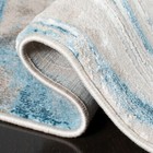 Contemporary Transitional Abstract Sculptured Blue Area Rug *FREE ...
