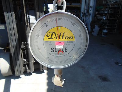 DILLON SCALE 500Lb Hanging Hook Dial Scale | eBay