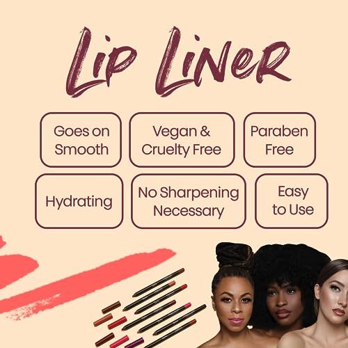 The Lip Bar | Straight Line Lip Liner | Vegan & Cruelty Free | Straight ...