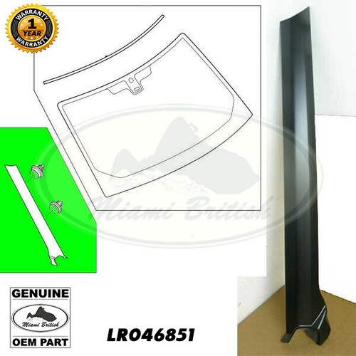 LAND ROVER FRONT RH WINDSCREEN PILLAR FINISHER TRIM S BLACK LR3 LR4 ...
