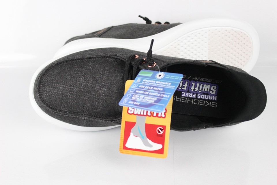 BOBS by Skechers Hands Free Slip-ins Skip Cute Spot Twist Black 179255 ...