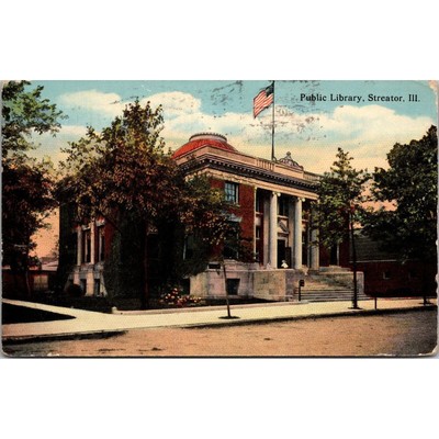 Public Library Streator IL Postcard PC12 | eBay