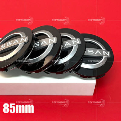4PC 85mm For ARMADA TITAN 2004-2022 24 Wheel Center Hub Caps Black Grey ...