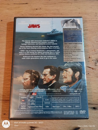 Jaws 25th Anniversary Collectors Edition DVD Steven Spielberg Movie | eBay
