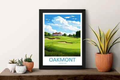 (Laminated) Oakmont Golf Club Travel Poster Print Wall Art | eBay