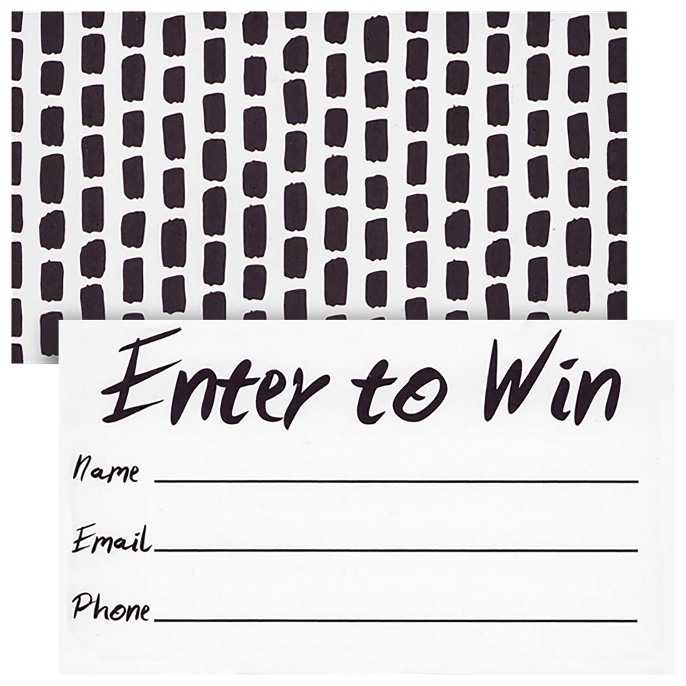 200 Enter to Win Cards Entry Form Raffle Tickets for Contests Ballots ...