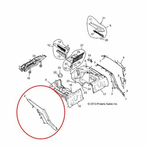 OEM GENUINE FACTORY NEW POLARIS RZR 1000 RIGHT REAR FENDER PANEL ...