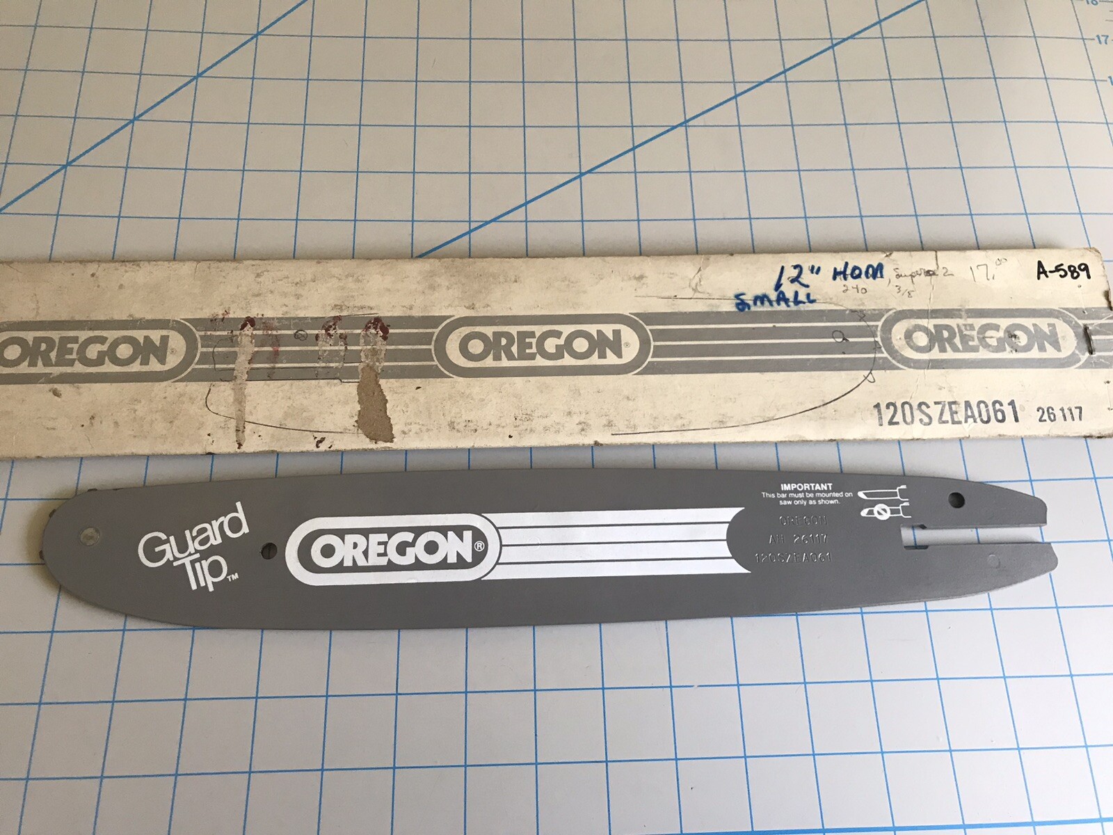 Oregon Chainsaw Bar 12” 120SZEA061 26117 3/8” | eBay