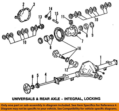 FORD OEM Rear Axle-Differential Pumpkin Cover Gasket TA32 | eBay