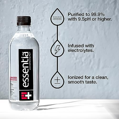 Essentia Bottled Water LLC, Ionized Alkaline Water; 20 Fl Oz (Pack of ...