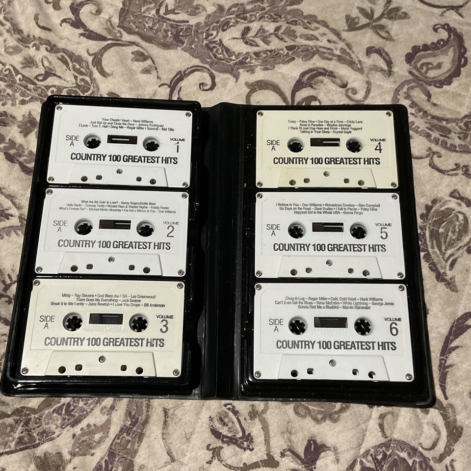 Country Music Superstars 100 Greatest Hits Cassette Box Set 5 Tapes ...