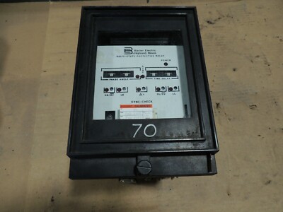 BASLER ELECTRIC SOLID STATE PROTECTIVE RELAY SYNC-CHECK, BE1-25 M1E A7P ...