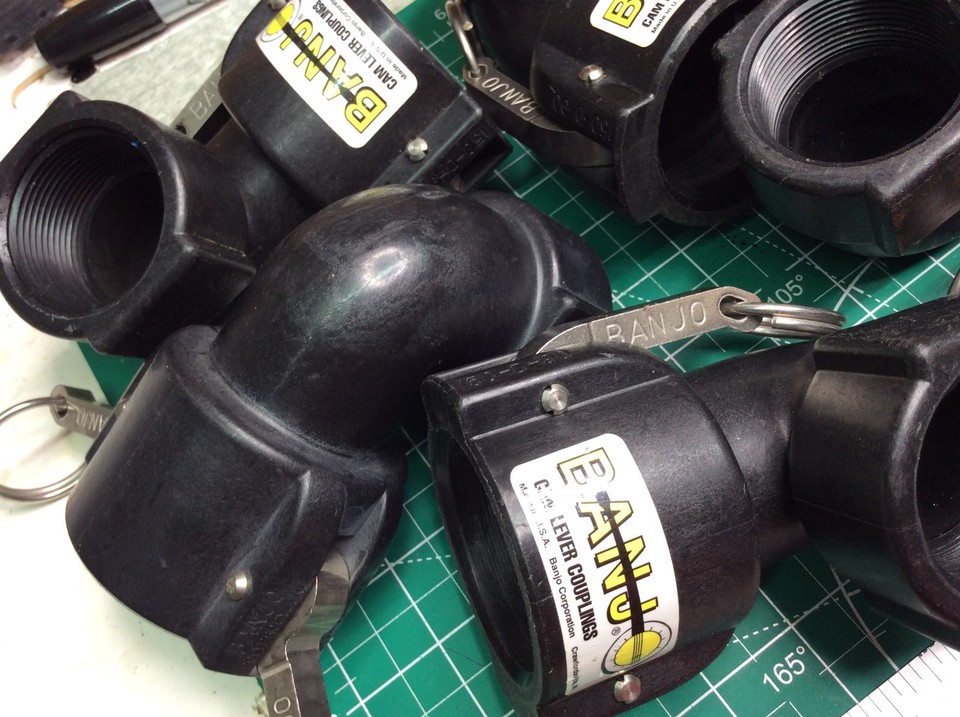 30+ pcs Banjo Poly Cam Lever Lock 1-1/2" Hose Barb, Cam Lock, See all ...