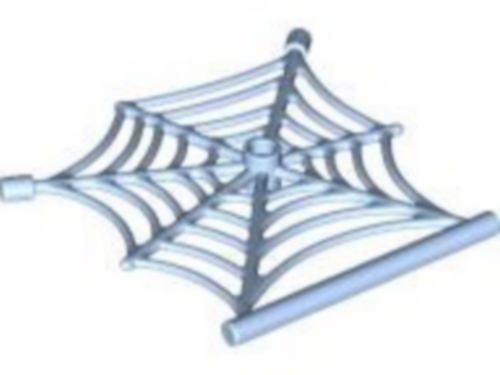 LEGO 90981 BRIGHT LIGHT BLUE Spider Web Flat with Hollow Stud, Bar Ends ...